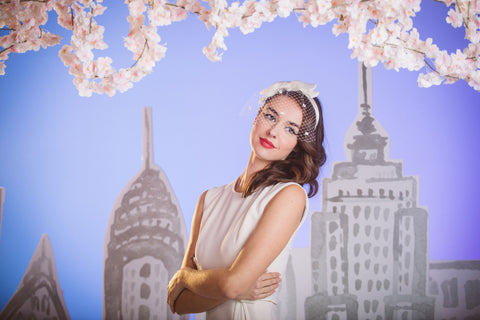Bridal Silk Flower Crown - Genevieve Rose Atelier